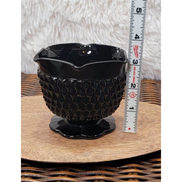 Indiana Glass | Accents | Vintage Black Indiana Glass Diamond Point ...